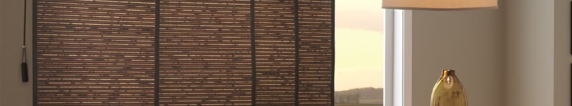 Woven Wood Sliding Panels | Panel Track Blinds
